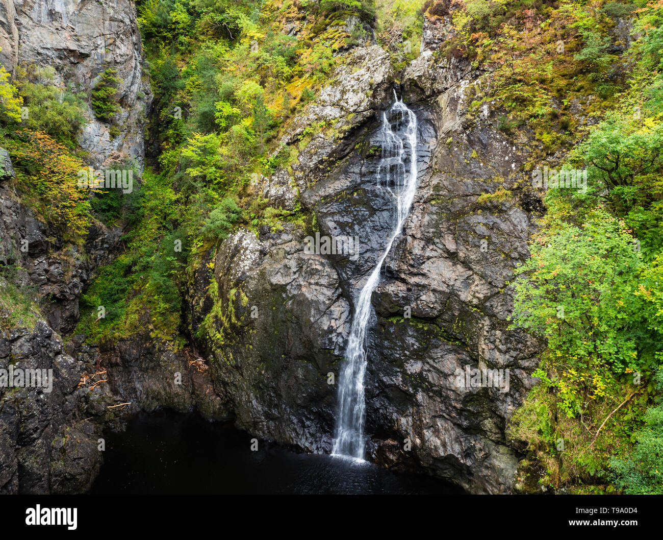 The Falls of Foyers waterfall on the River Foyers, which leads to Loch ...