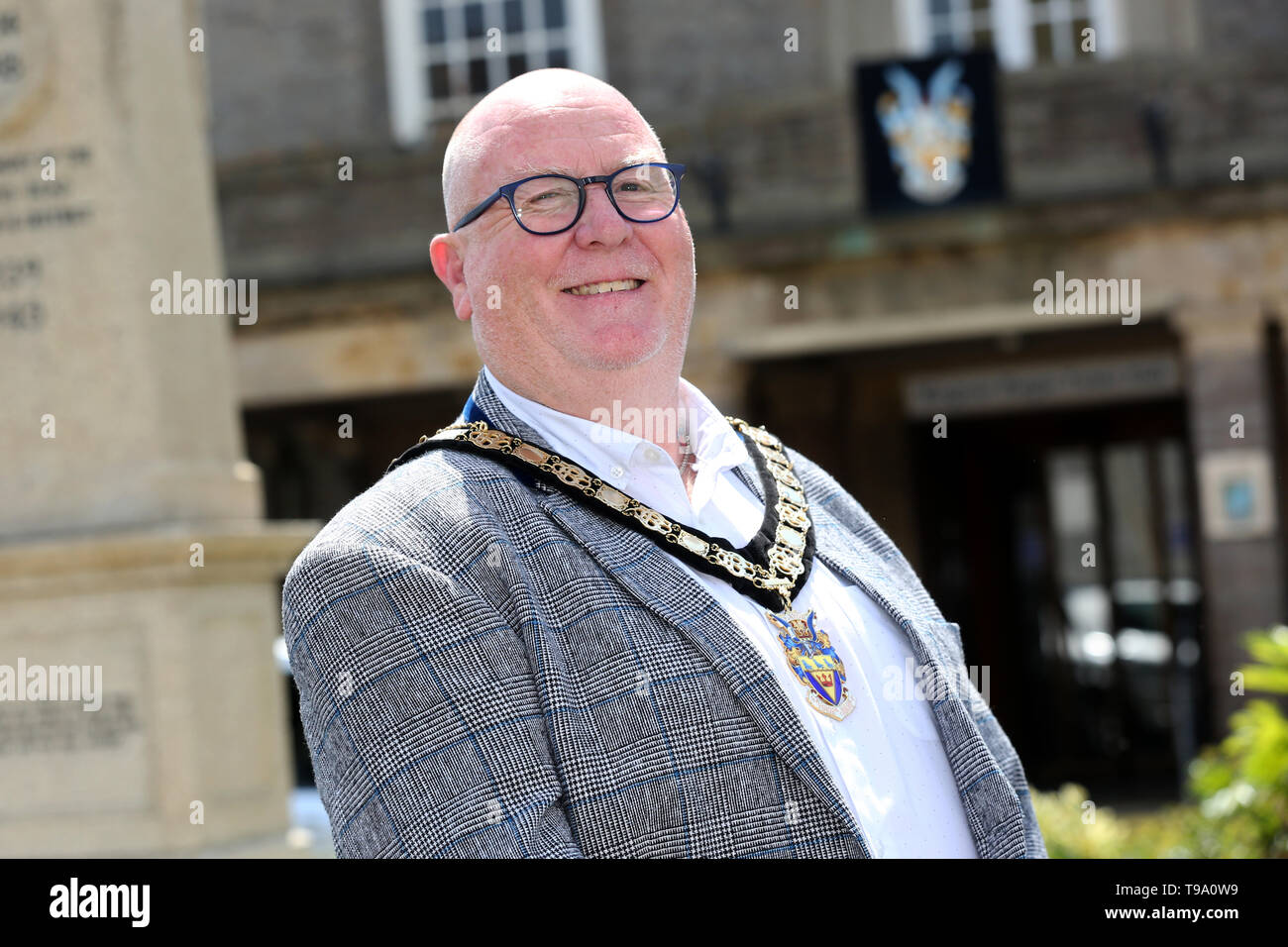 Councillor Phil Woodall the Mayor of Bognor Regis pictured outside the ...