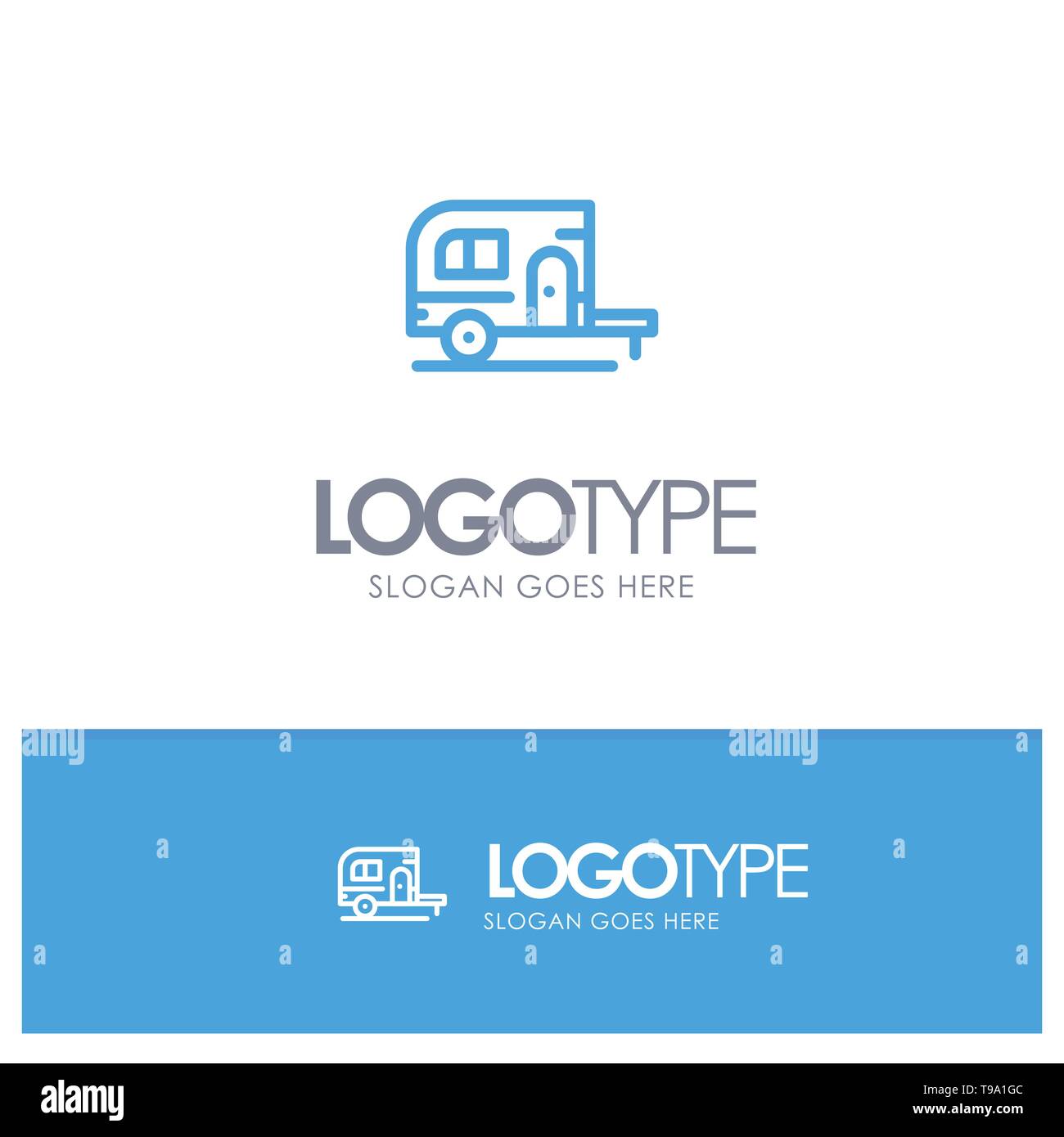 Caravan sign caravan logo hi-res stock photography and images - Alamy