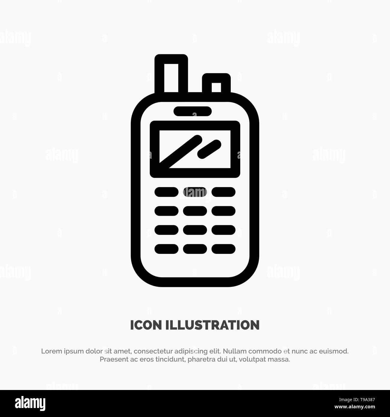 Radio frequency transmission Stock Vector Images - Alamy