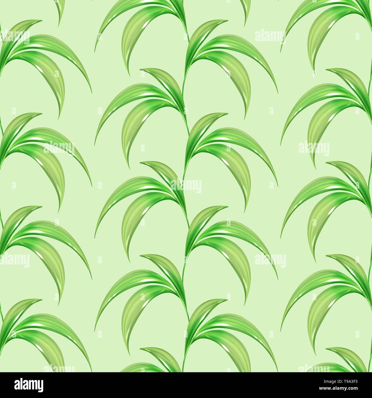 Summer leaves. Seamless green pattern Stock Photo - Alamy