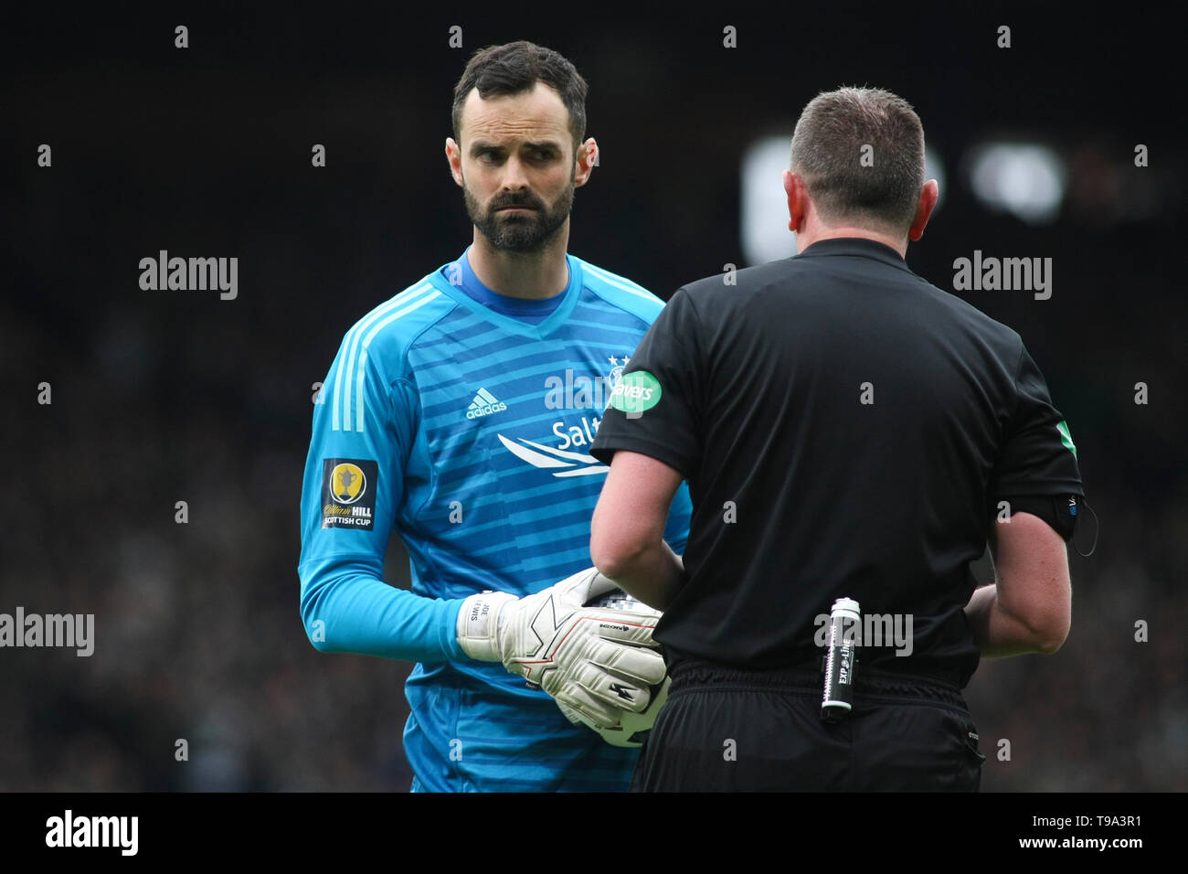 Glasgow, Scotland - April 14. Joe Lewis of Aberdeen during the William ...