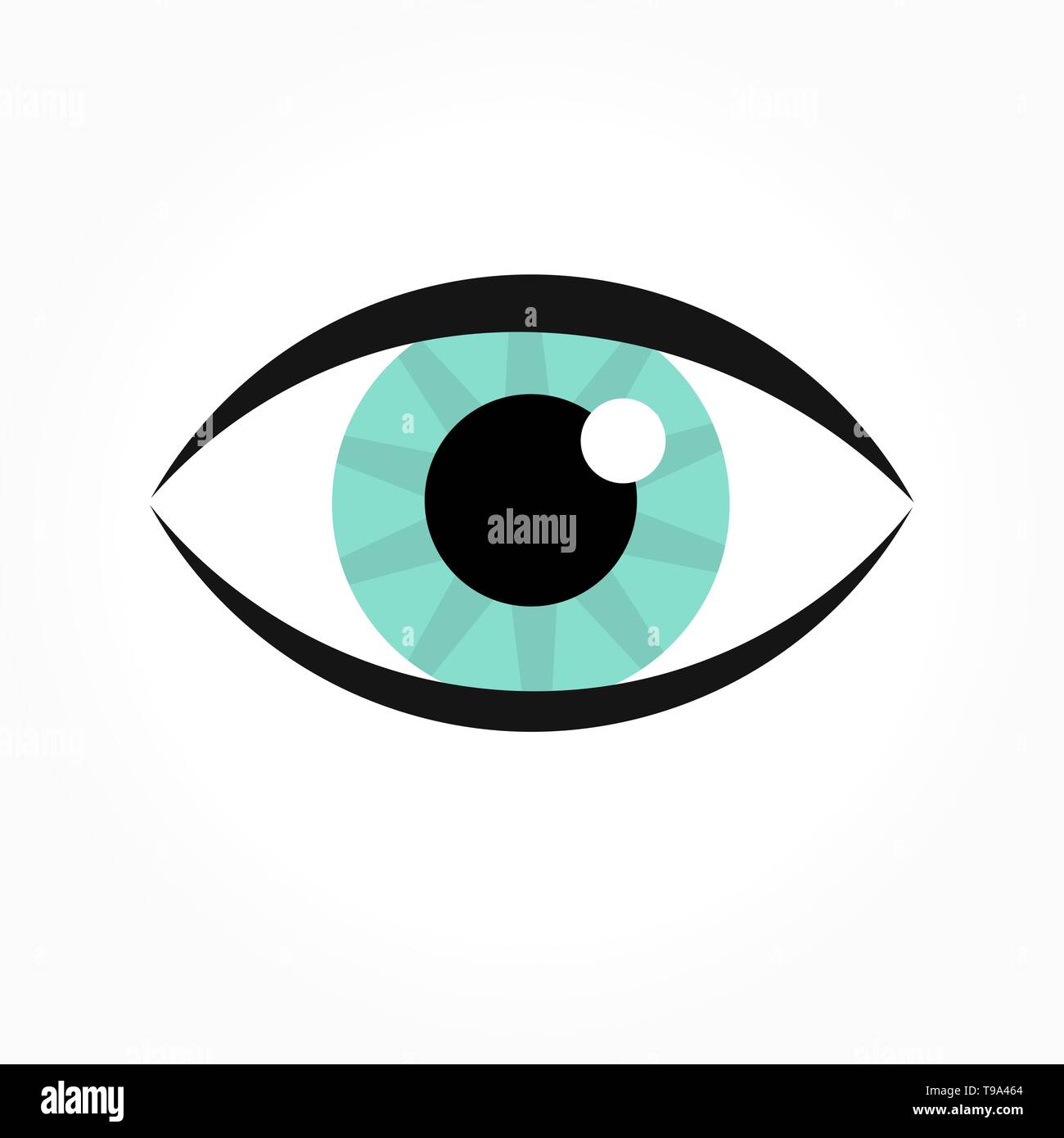 Clear blue eye Stock Vector Images - Alamy
