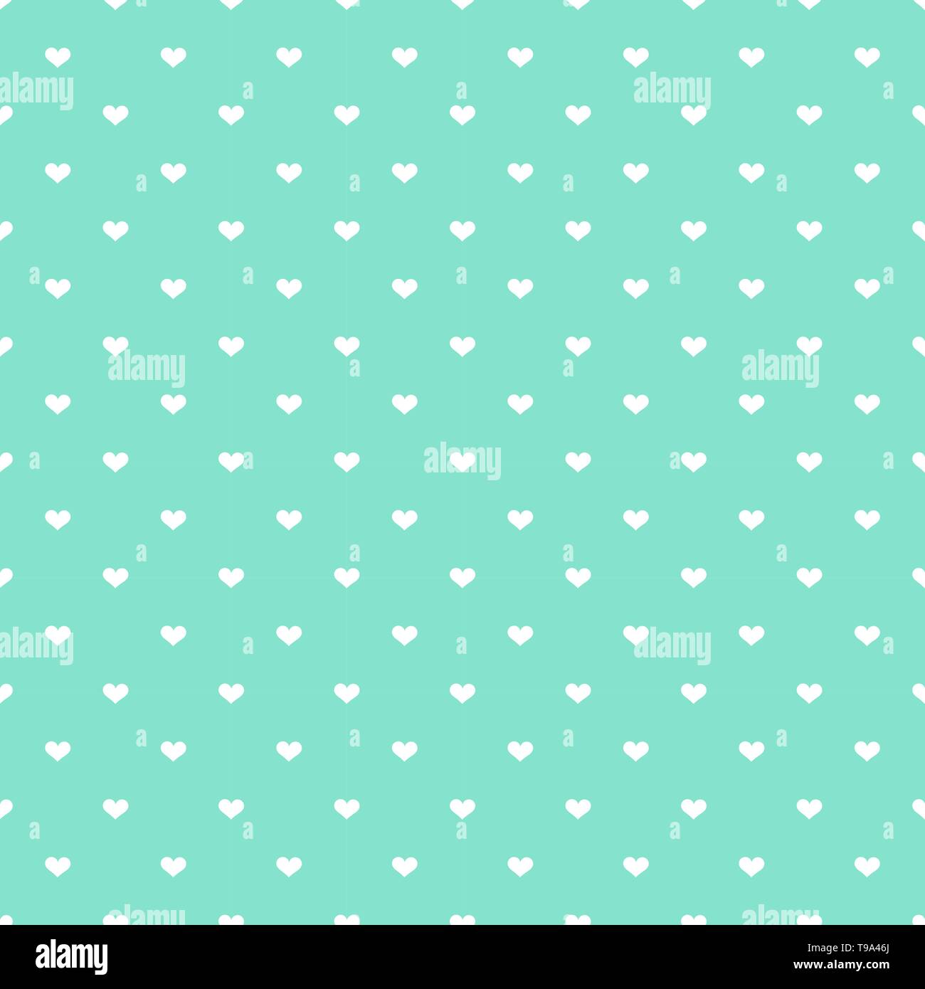 Blue hearts seamless pattern. Vector illustration Stock Vector Image ...