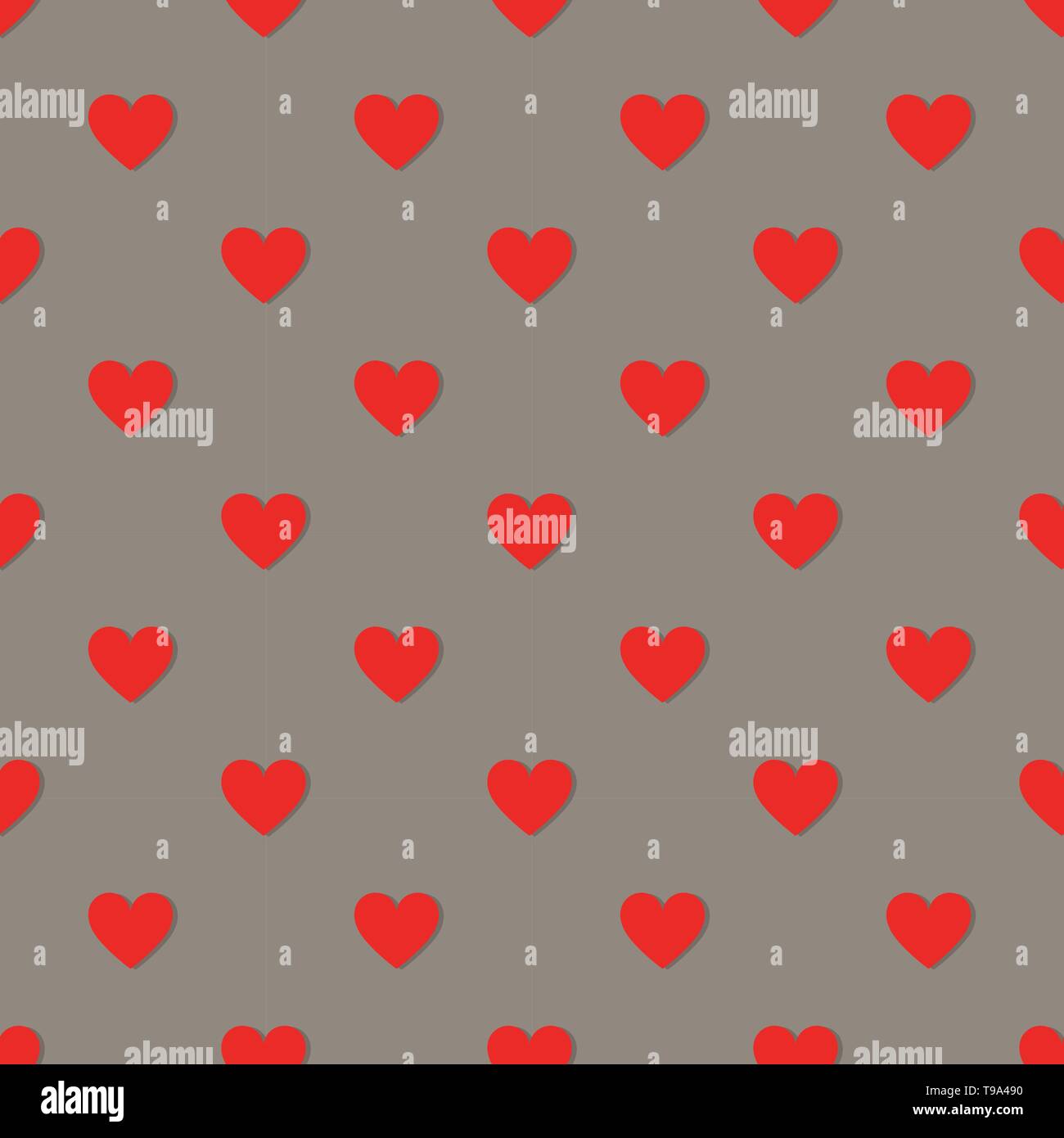 Red hearts background. Vector illustration Stock Vector Image & Art - Alamy