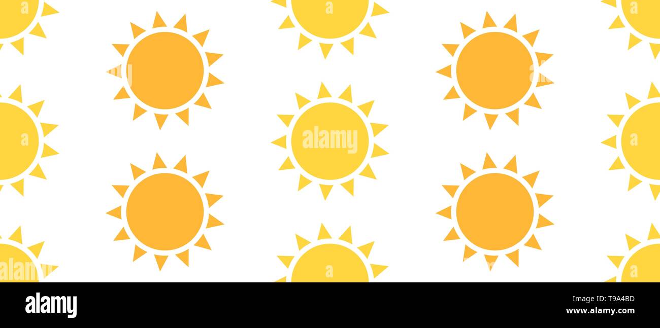 Sun seamless pattern. Vector illustration Stock Vector Image & Art - Alamy