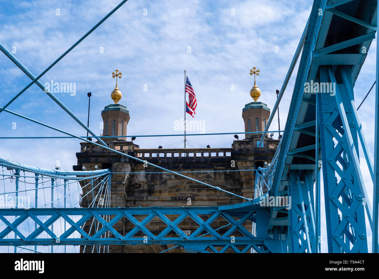 Images of the Roebling Bridge over the Ohio River between Cincinnati ...