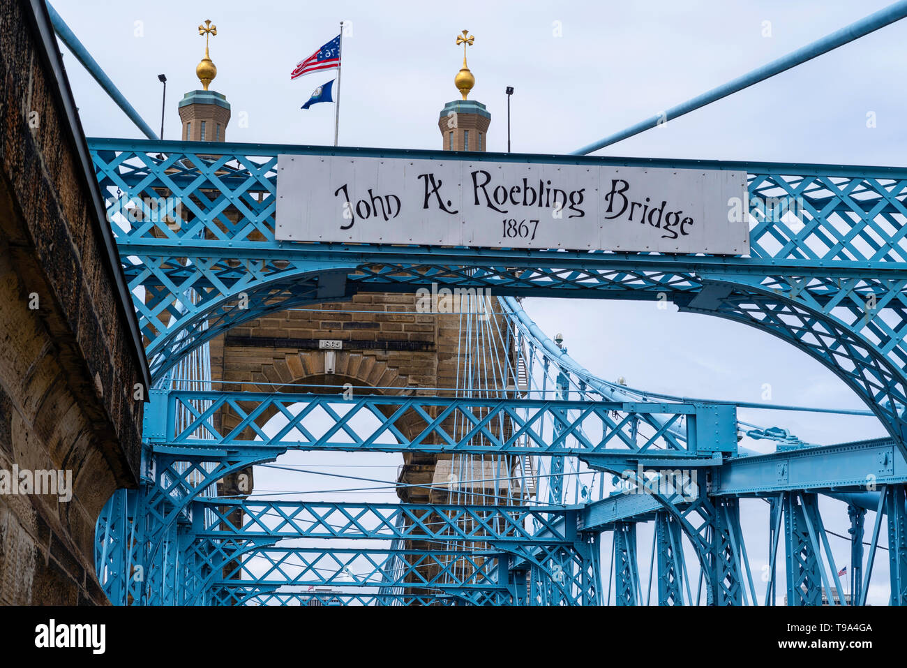 Images of the Roebling Bridge over the Ohio River between Cincinnati ...