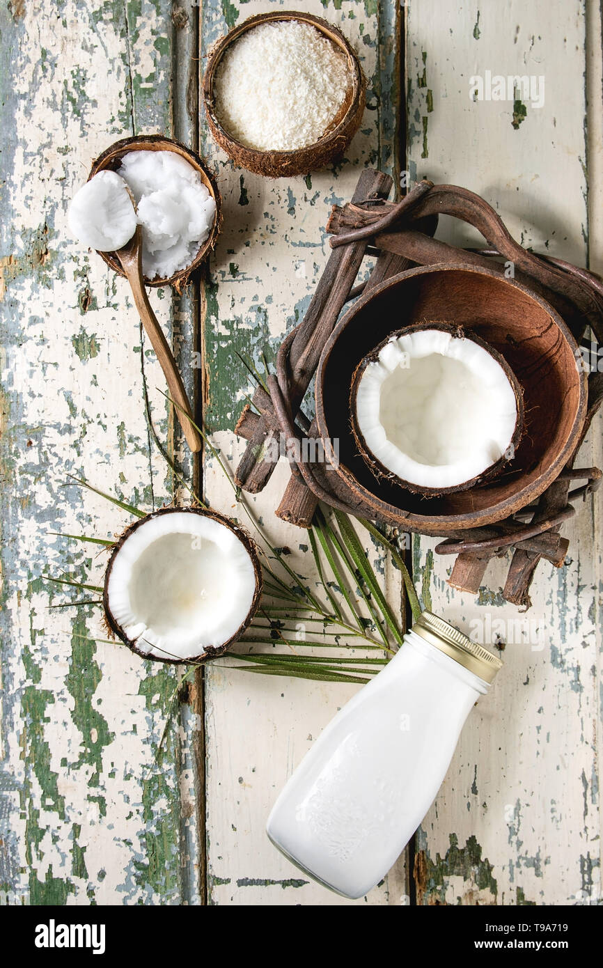 Variety of coconut products Stock Photo - Alamy