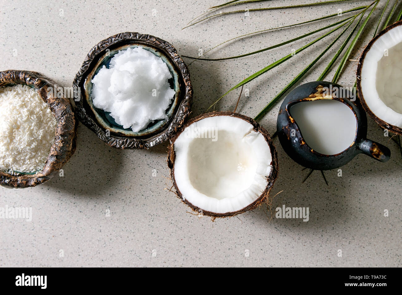 Variety of coconut products Stock Photo - Alamy