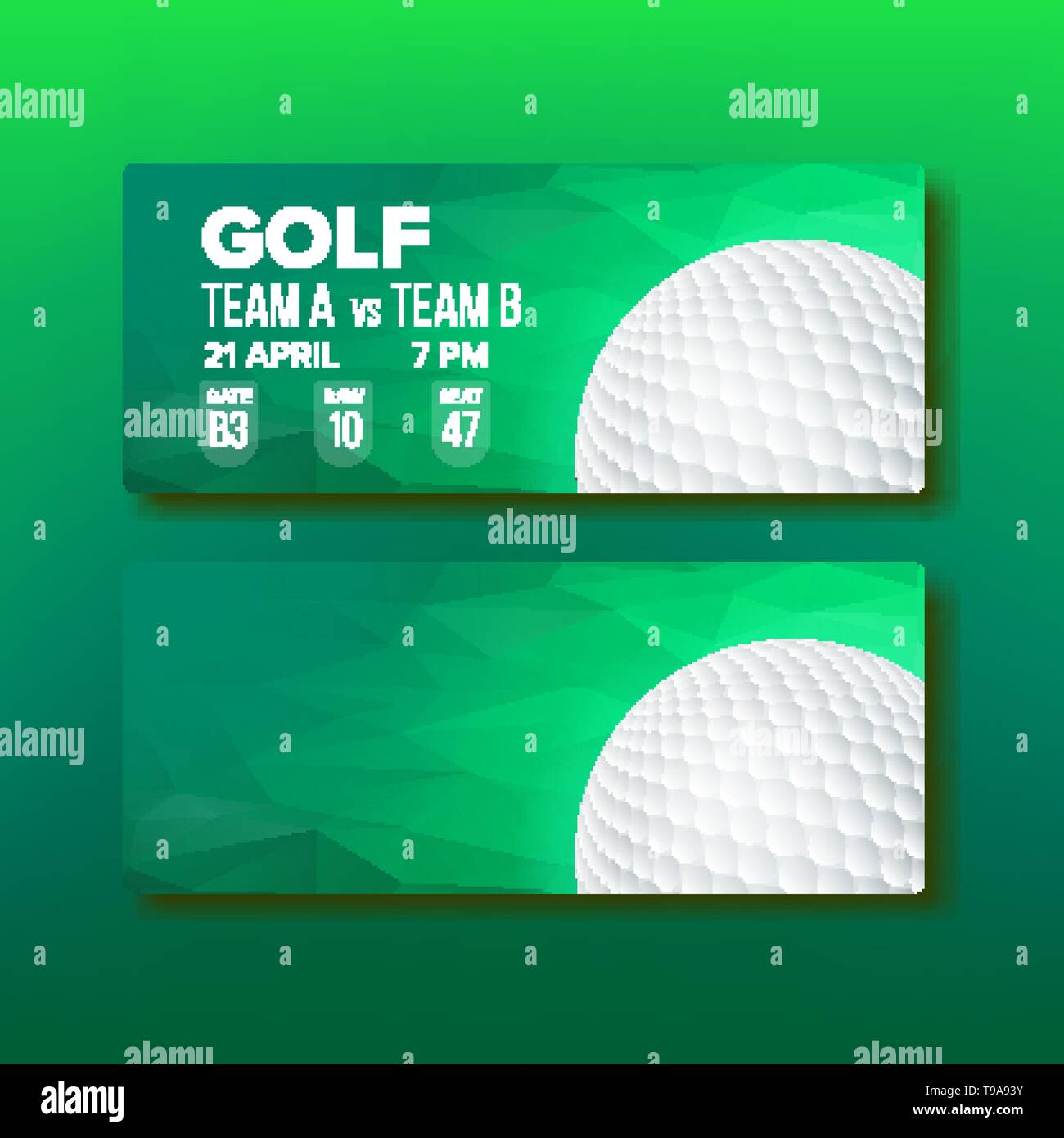 Flyer golf tournament invitation template Stock Vector Images - Alamy