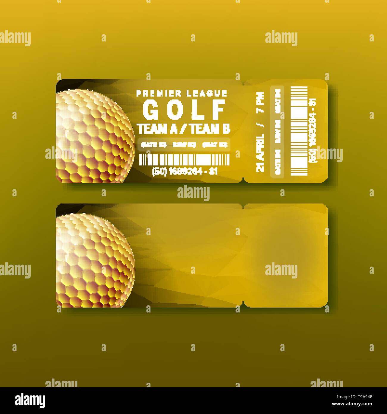 Flyer golf tournament invitation template hi-res stock photography and ...