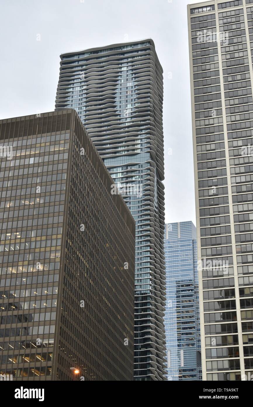 Iconic view of Chicago, Illinois, USA Stock Photo - Alamy