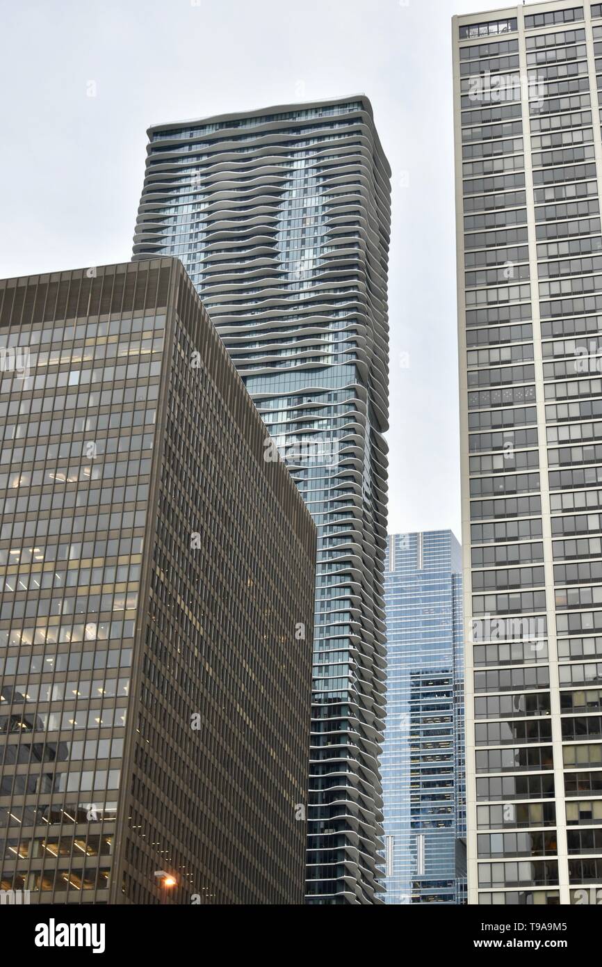 Iconic view of Chicago, Illinois, USA Stock Photo - Alamy