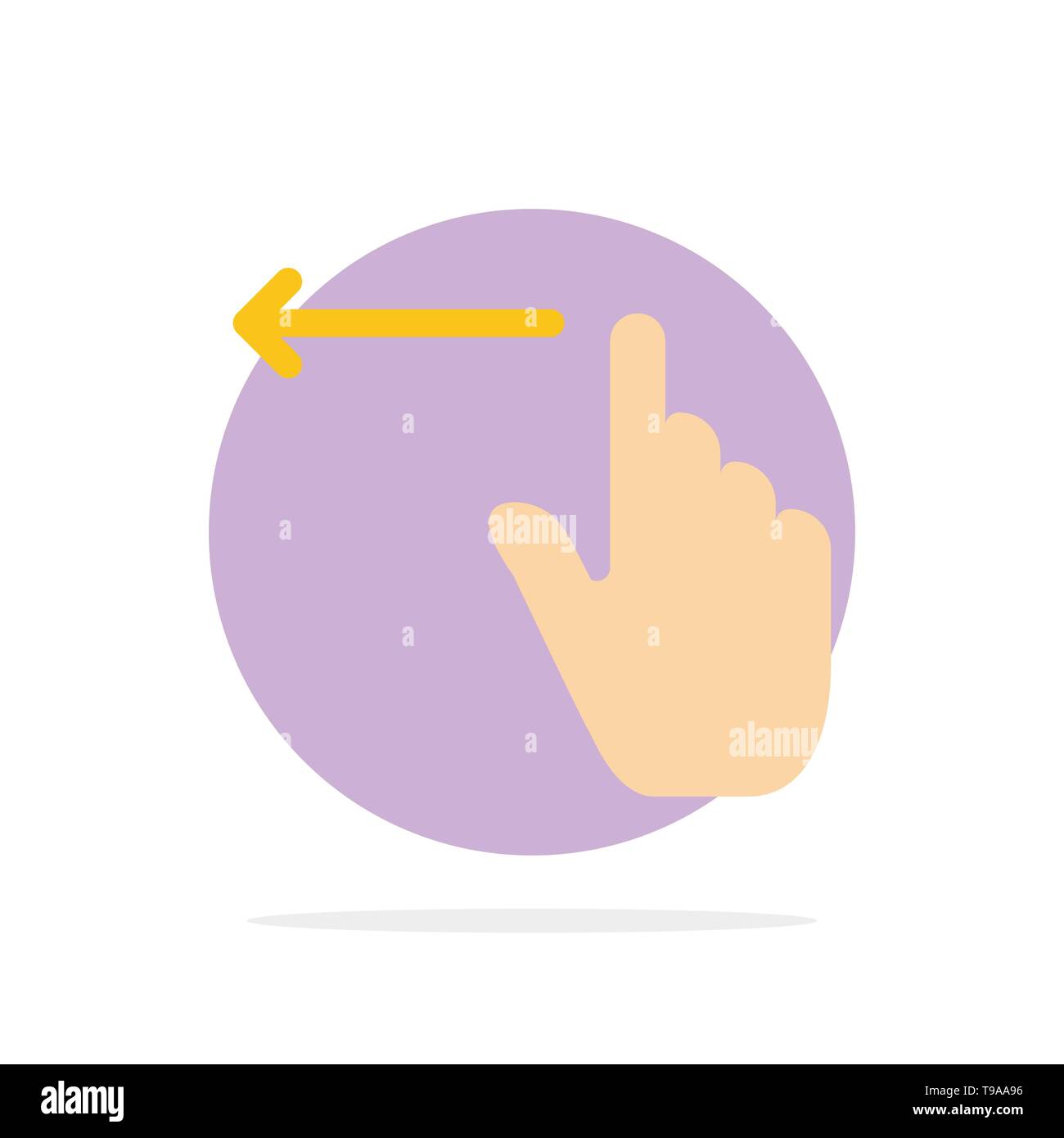 Left middle finger Cut Out Stock Images & Pictures - Alamy