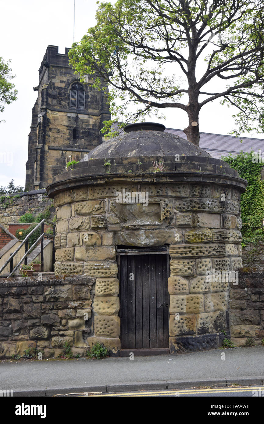 18th century lock-up. the round house, ruabon, north wales, uk Stock ...