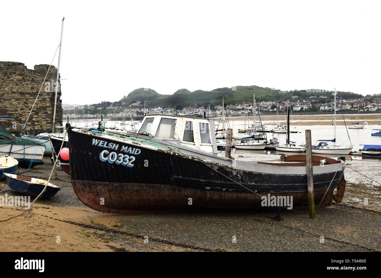 Boats, Conwy, Wales, UK Stock Photo - Alamy