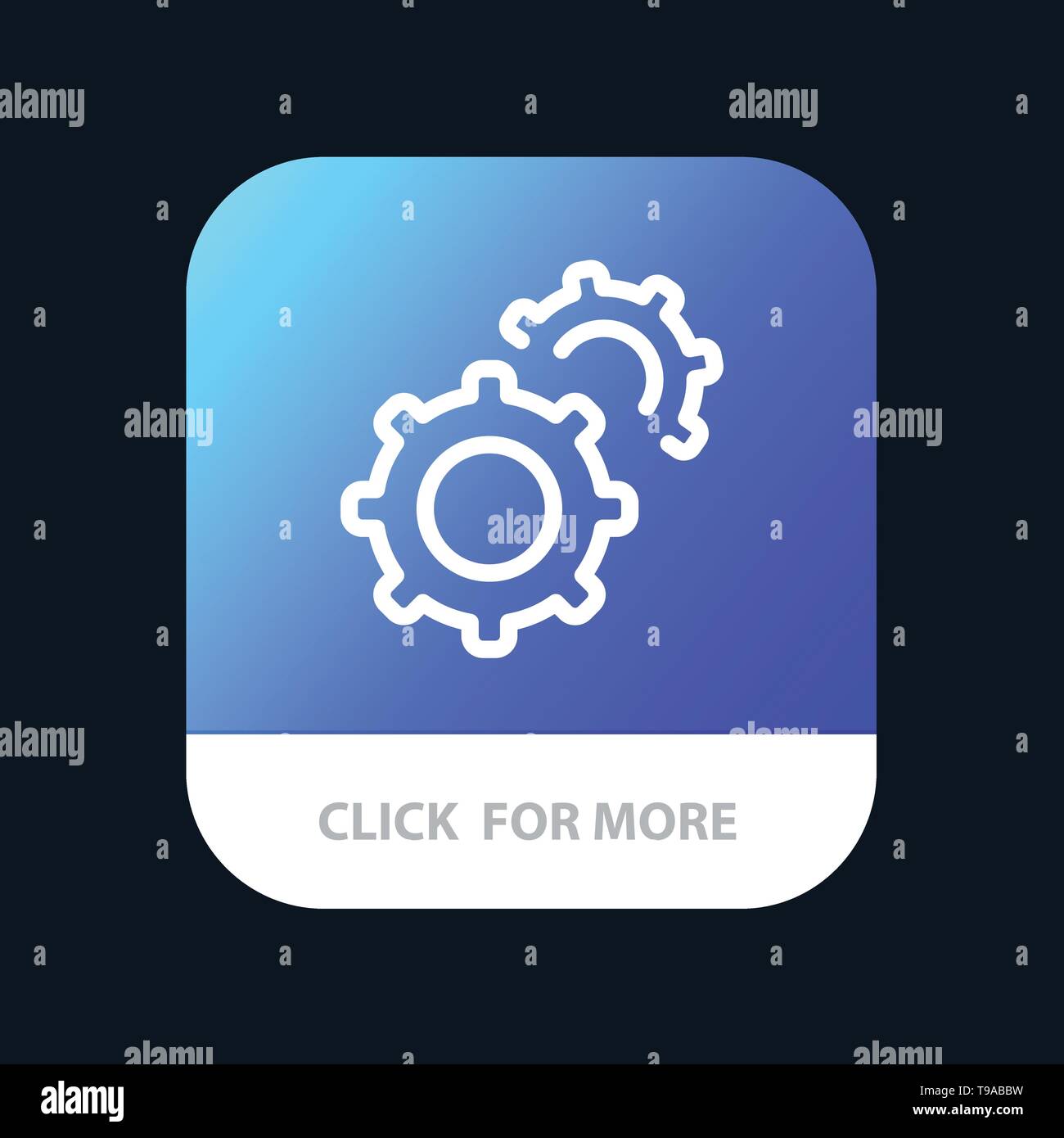 Ios system settings app icon Stock Vector Images - Alamy