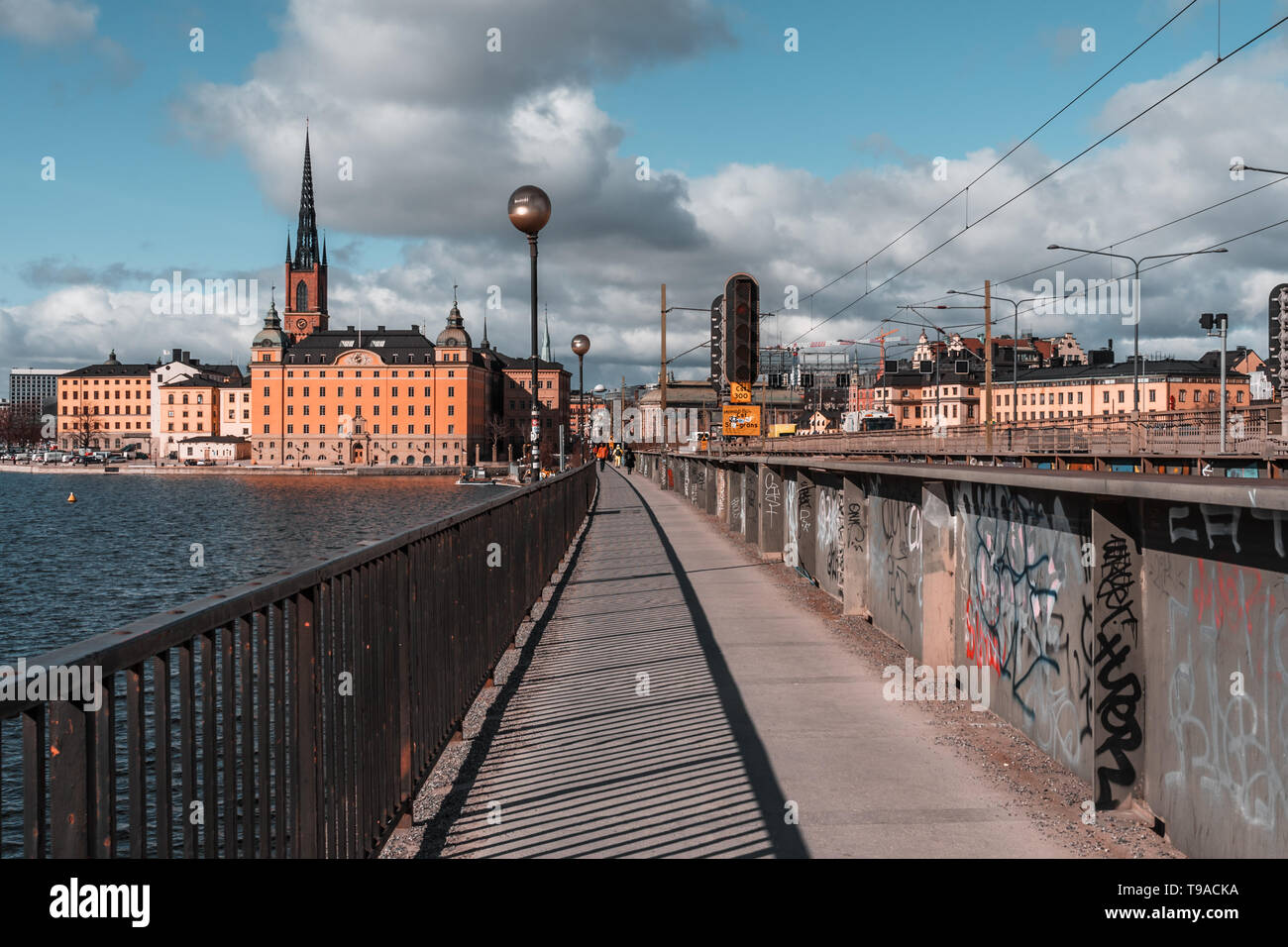 Editorial 03.26.2019 Stockholm Sweden Walking to Riddarholmen from ...