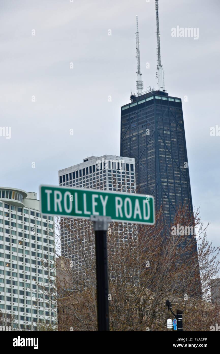 Iconic view of Chicago, Illinois, USA Stock Photo - Alamy