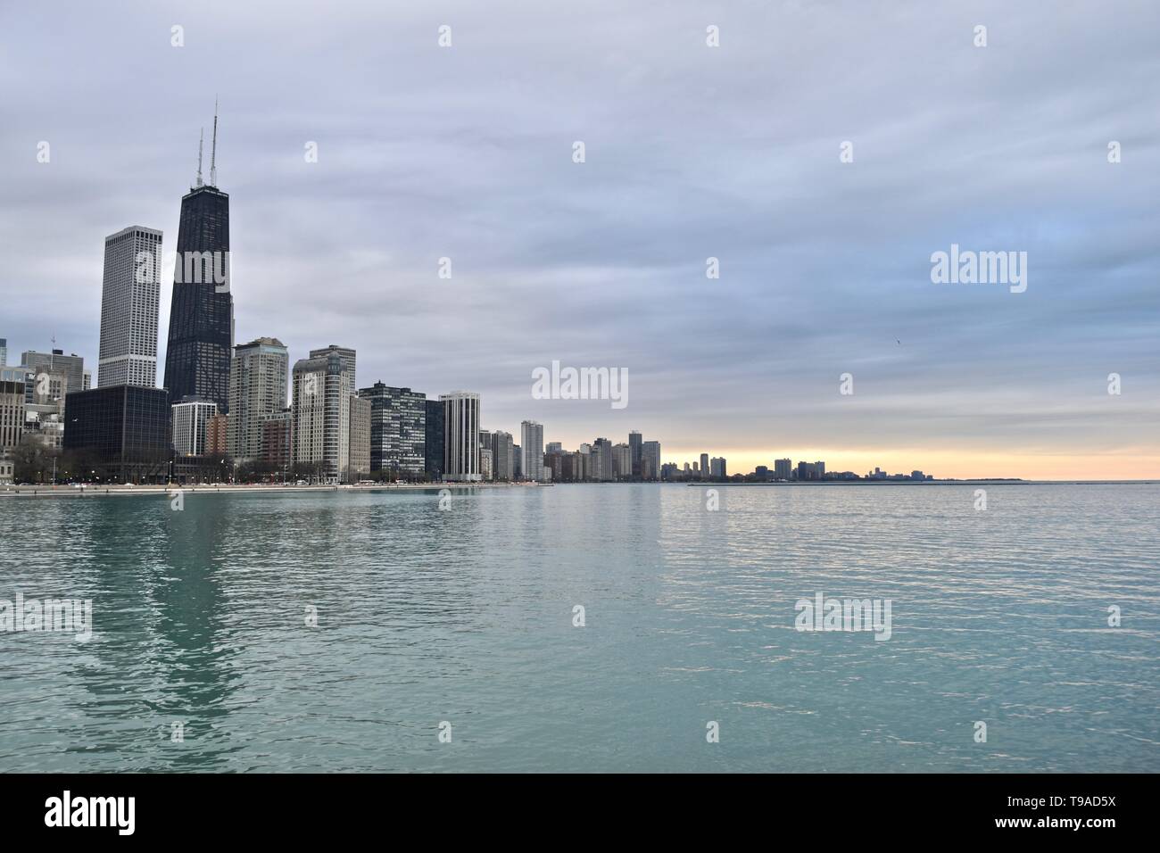 Iconic view of Chicago, Illinois, USA Stock Photo - Alamy