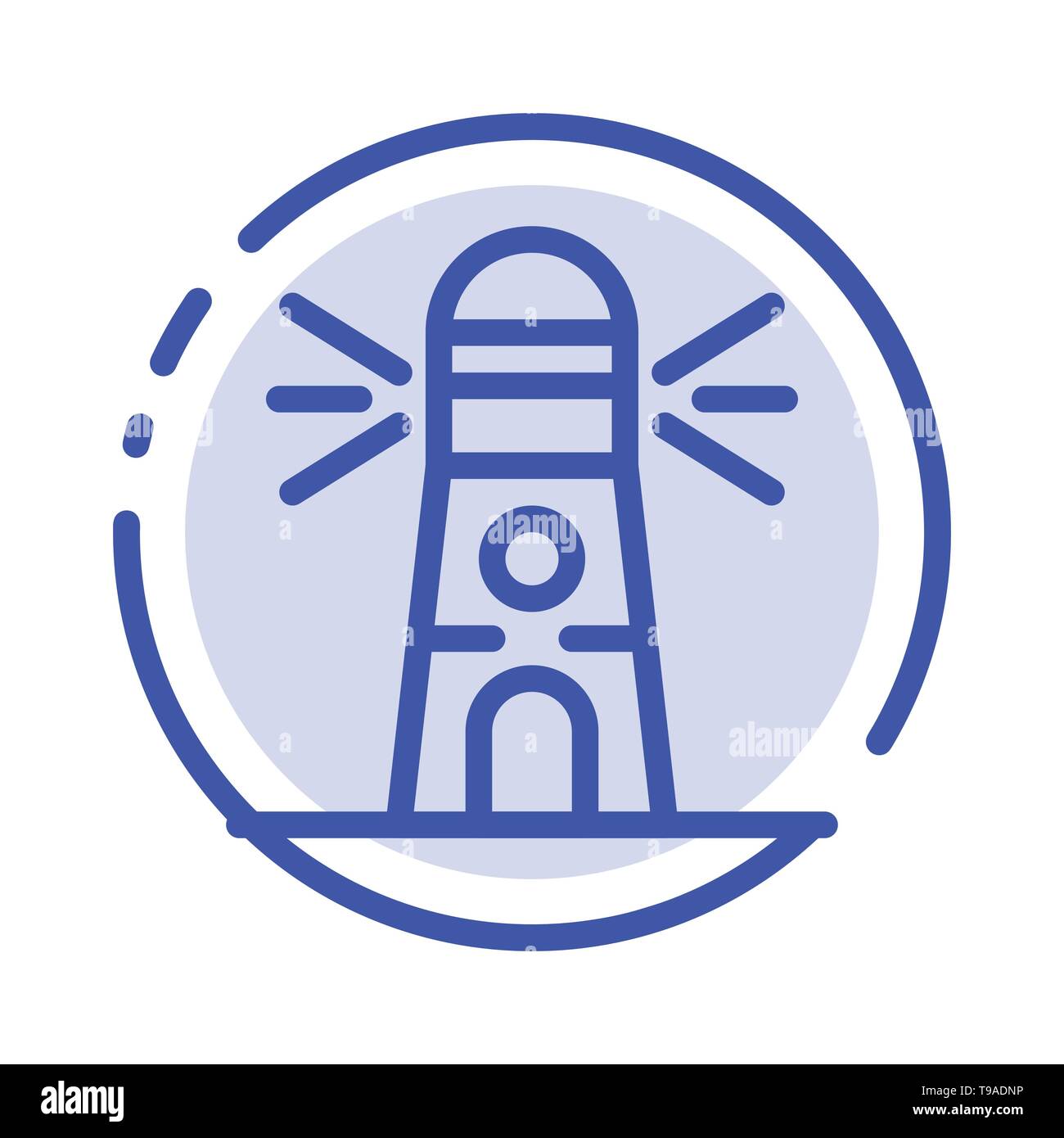 Blue seaside house Stock Vector Images - Alamy