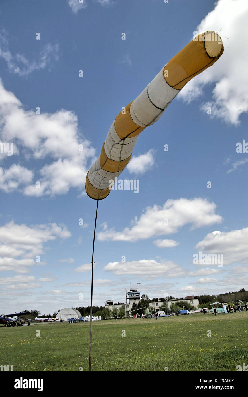 Windsock in storm hi-res stock photography and images - Alamy