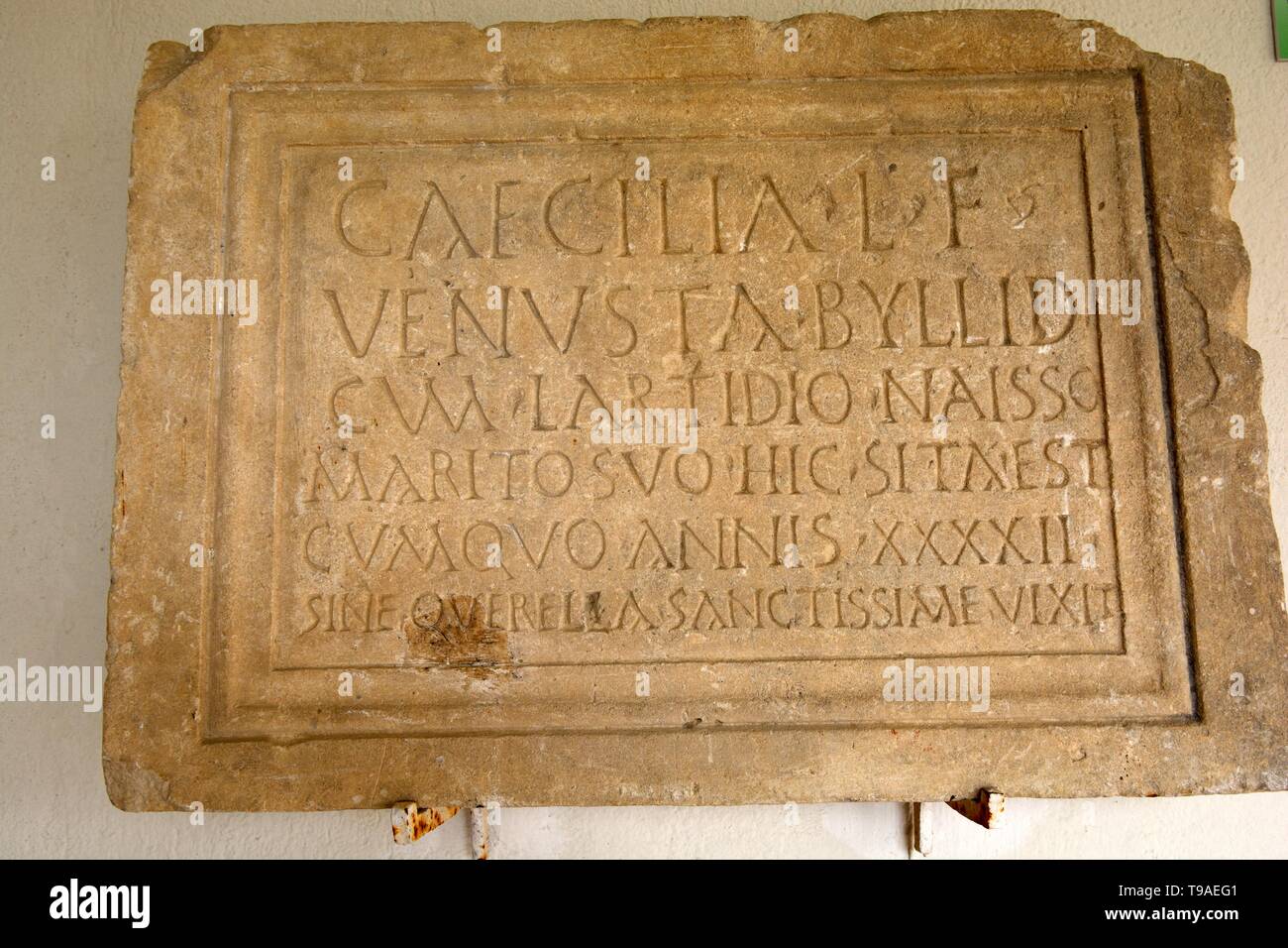 Latin inscription roman hi-res stock photography and images - Alamy