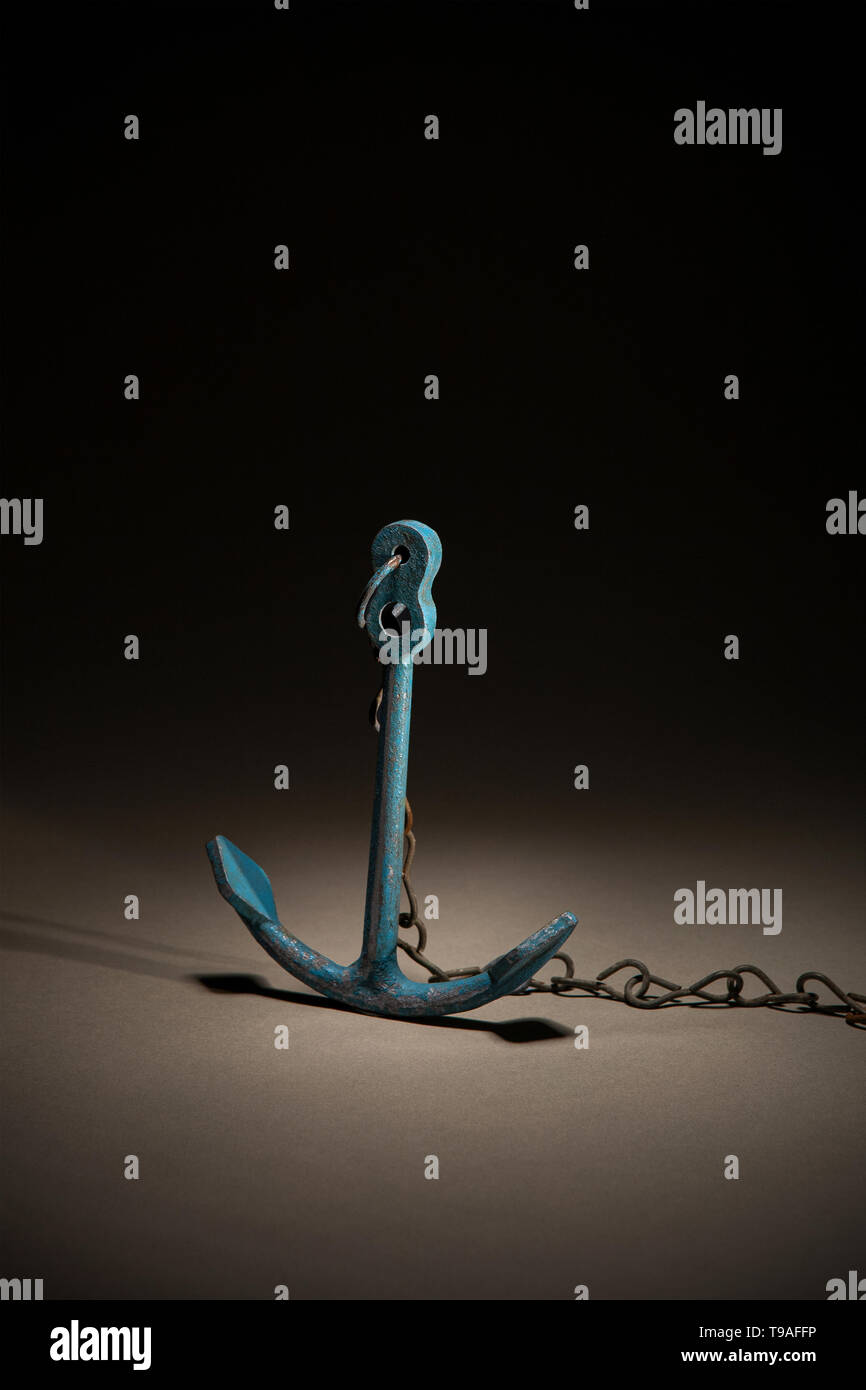 11 Apr 2007 vintage small blue anchor still life mumbai maharashtra ...