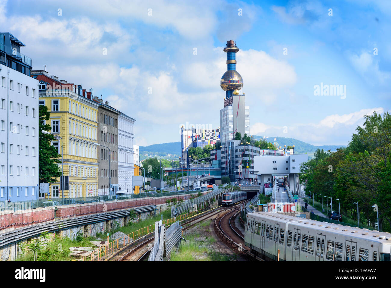 Wien, Vienna: Waste incineration plant Spittelau, architect ...