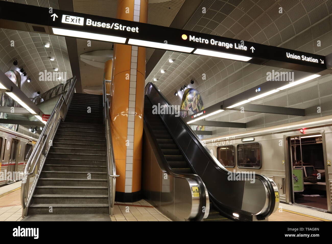 view of Los Angeles Metro Rail - Public Transport of Los Angeles County ...
