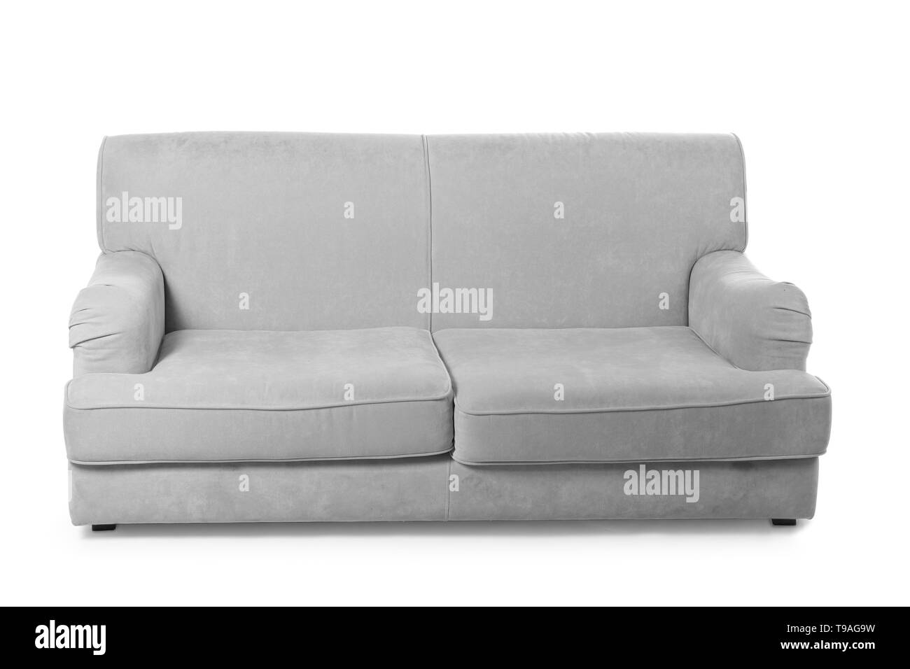 Comfortable sofa on white background Stock Photo - Alamy
