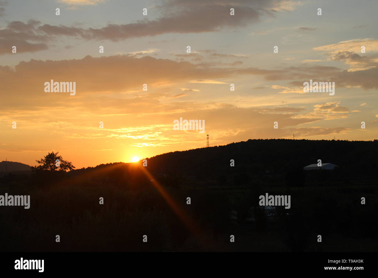 sunset Stari Grad Stock Photo - Alamy