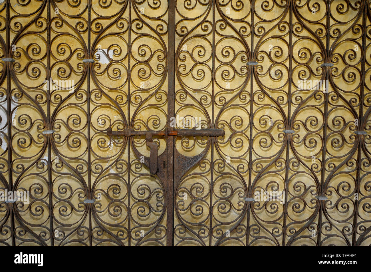 iron handmade door Stock Photo - Alamy