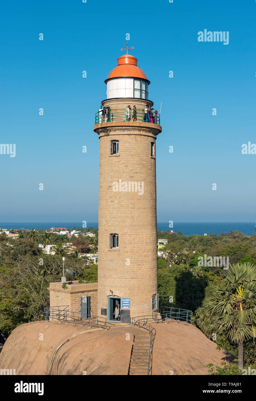 Mahabalipuram Lighthouse, India Stock Photo - Alamy