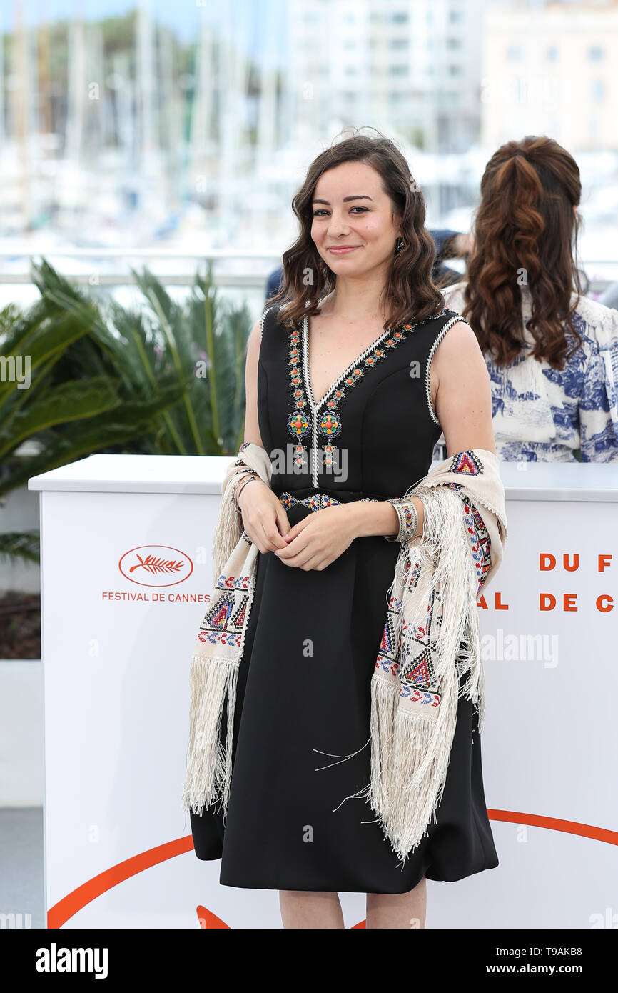 Cannes, France. 17th May, 2019. Actress Amira Hilda Douaouda poses ...