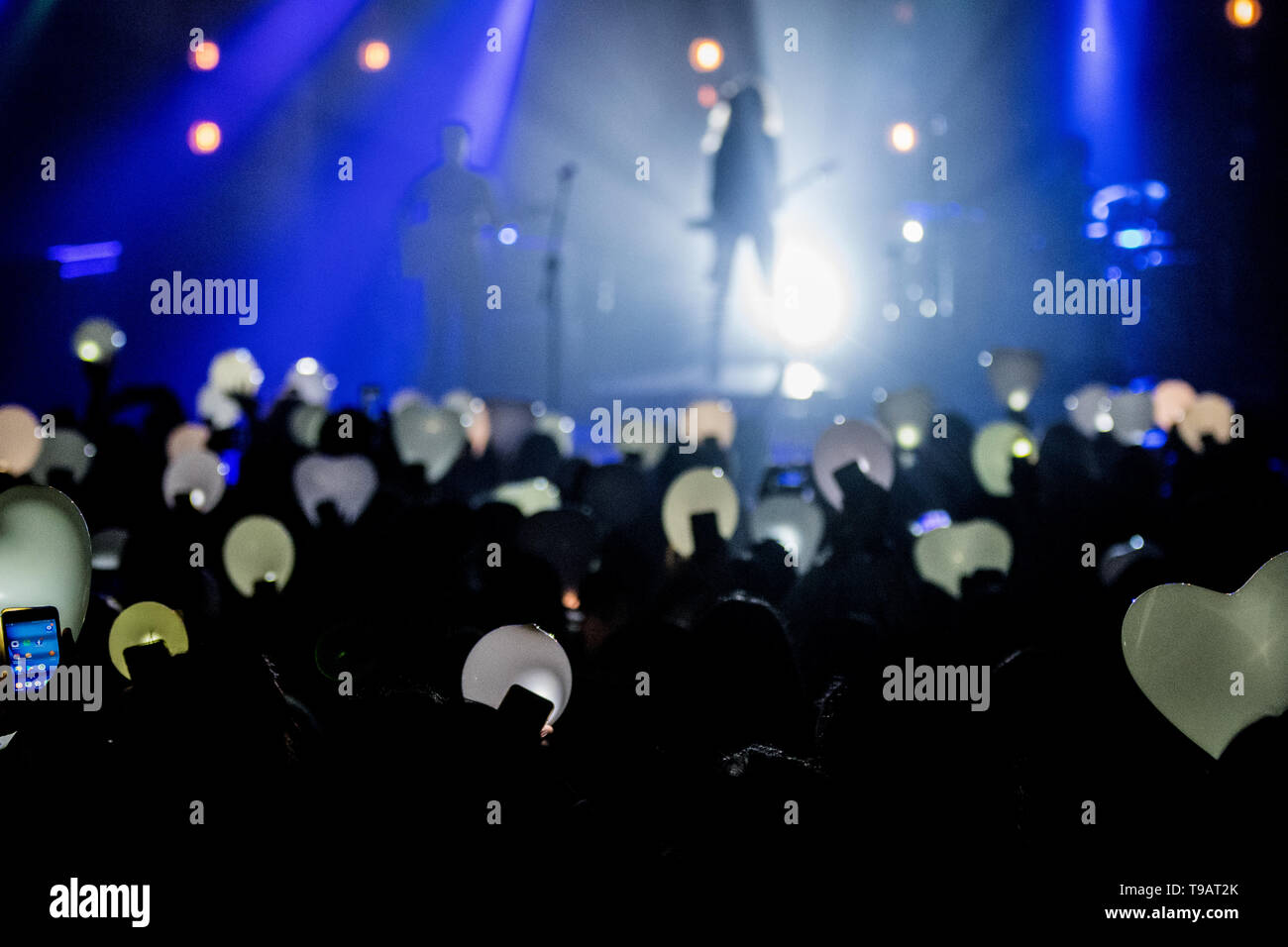 Gijon, Spain. 17th May, 2019. Spanish singer Miriam Rodriguez perfomns ...