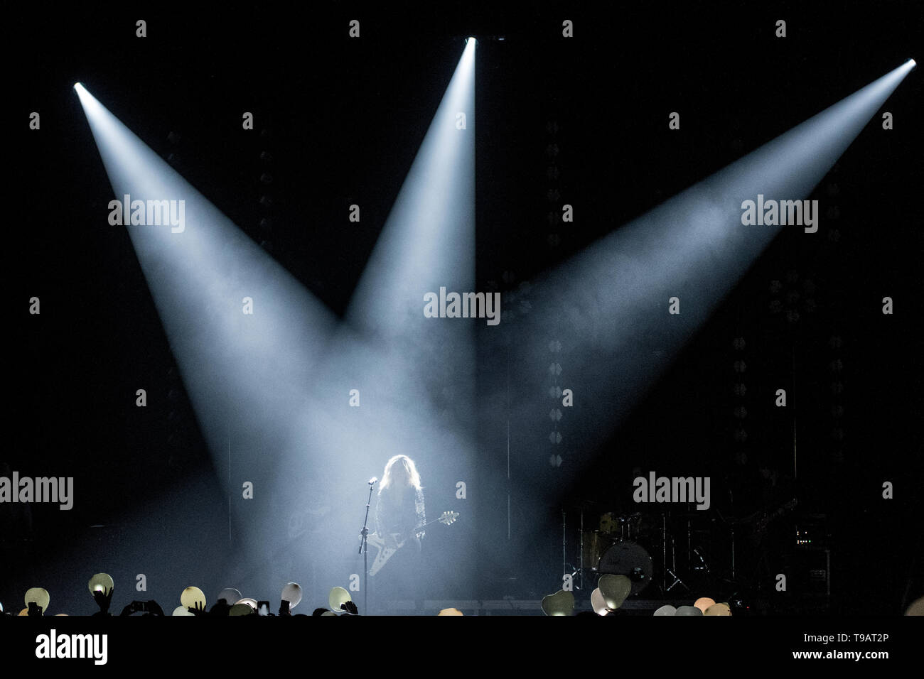 Gijon, Spain. 17th May, 2019. Spanish singer Miriam Rodriguez perfomns ...