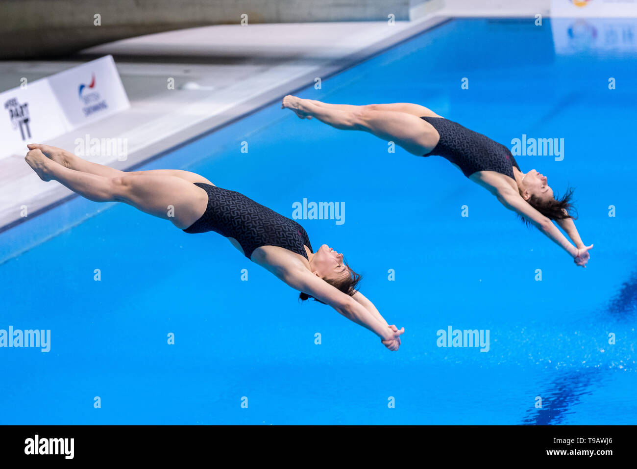 London, UK. 17th May, 2019. Viktoriya Kesar and Anna Pysmenska (UKR ...