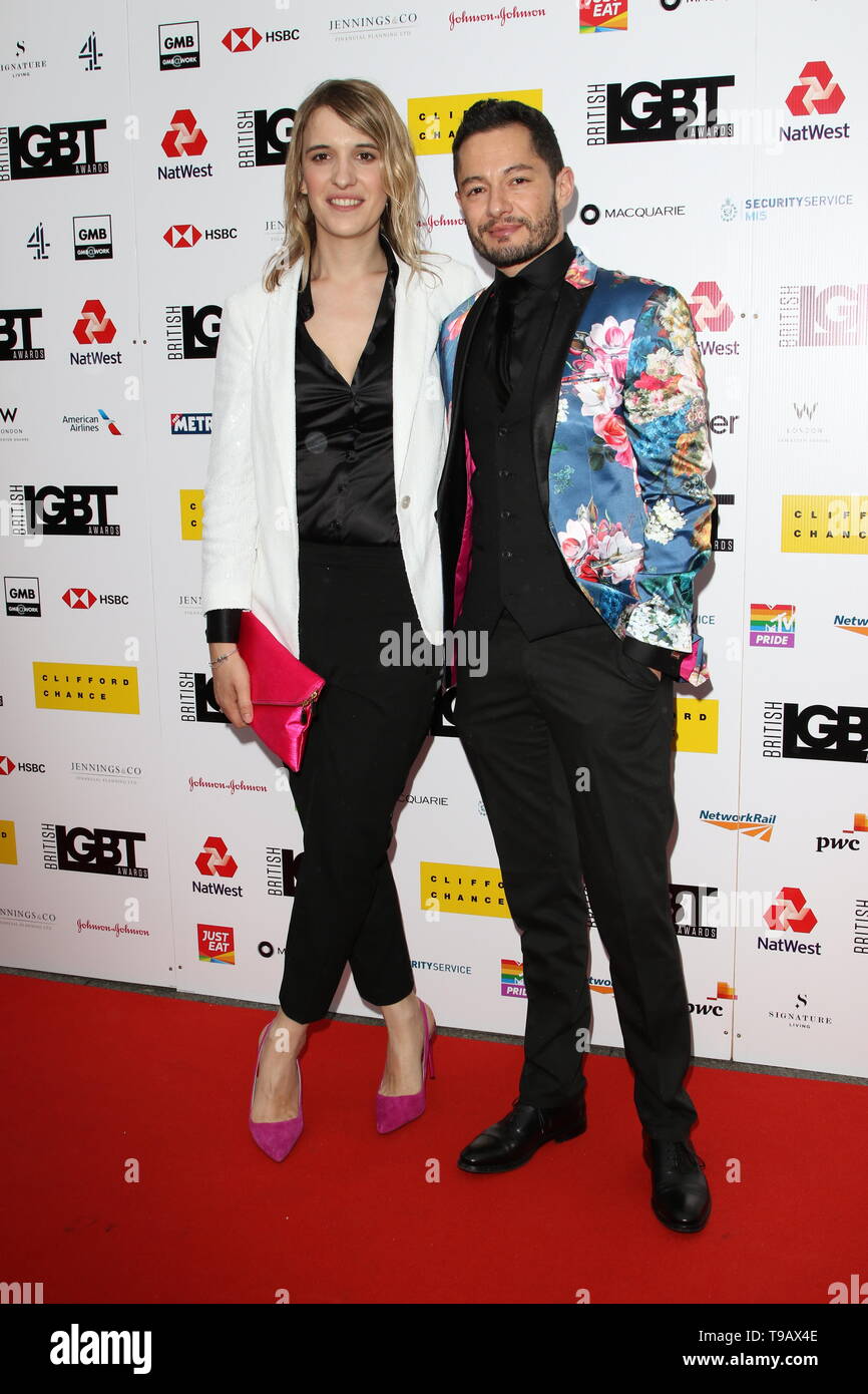 London, UK. 17th May, 2019. Hannah Winterbourne and Jake Graf arrive on ...