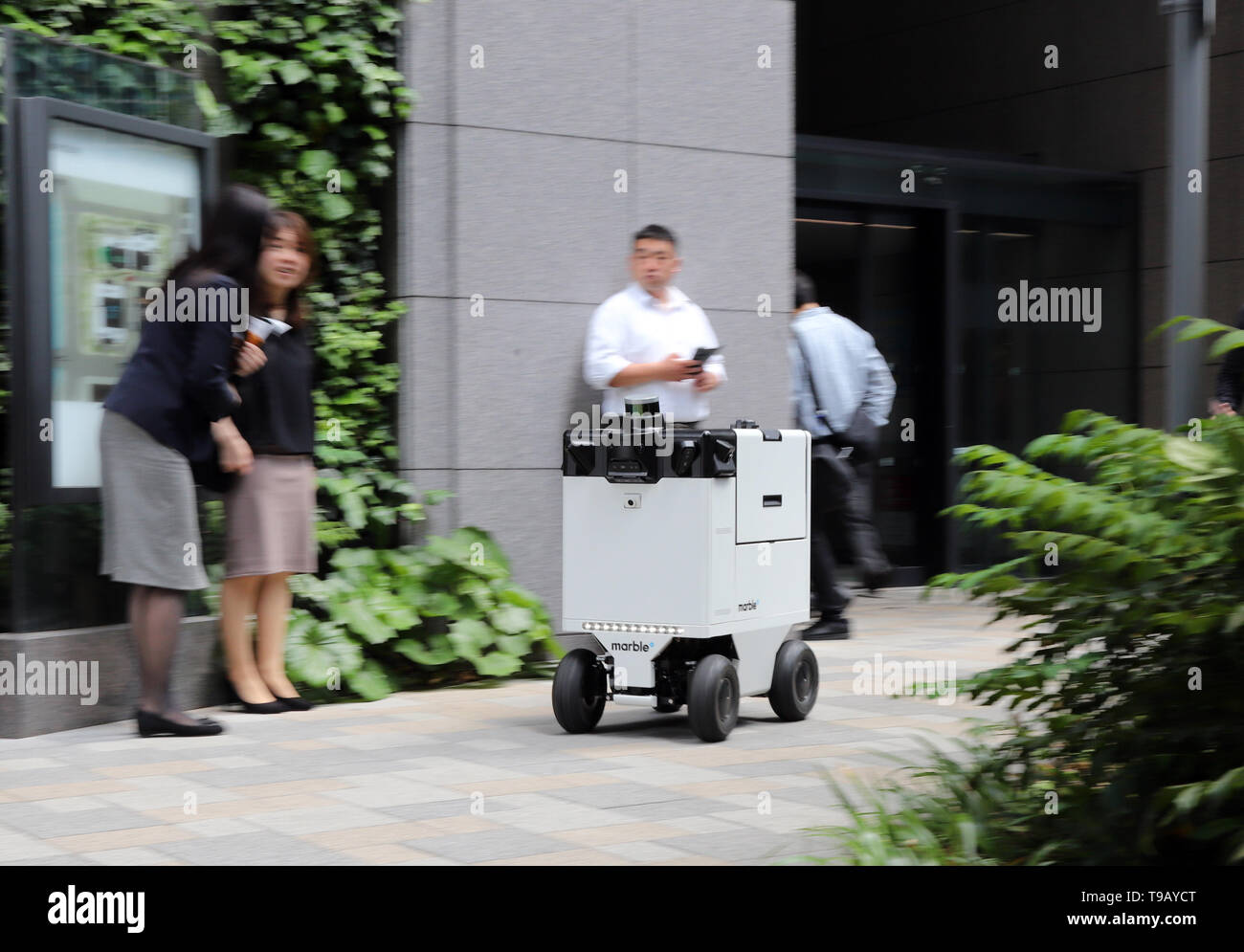 Tokyo, Japan. 17th May, 2019. Japan's Mitsubishi Estate demonstrates US ...
