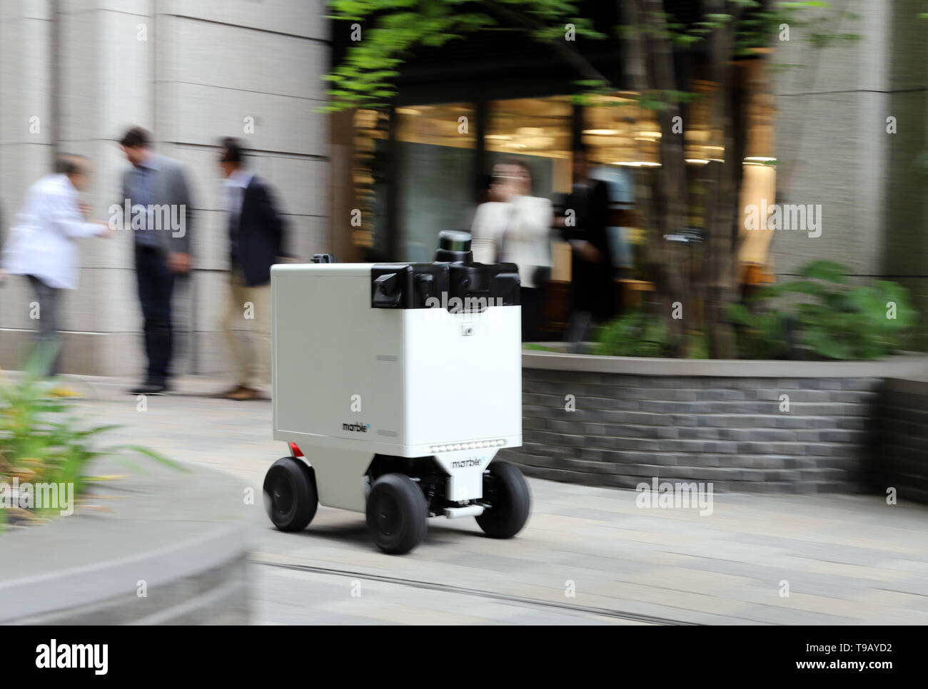 Tokyo, Japan. 17th May, 2019. Japan's Mitsubishi Estate demonstrates US ...