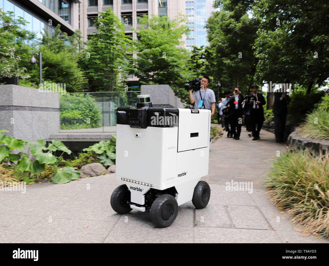 Tokyo, Japan. 17th May, 2019. Japan's Mitsubishi Estate demonstrates US ...