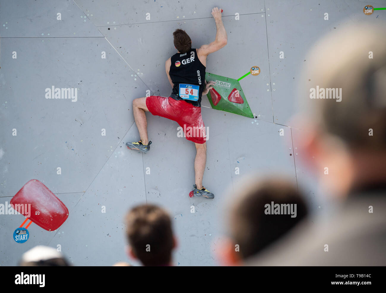 Boulder world cup in the olympic stadium munich hi-res stock ...