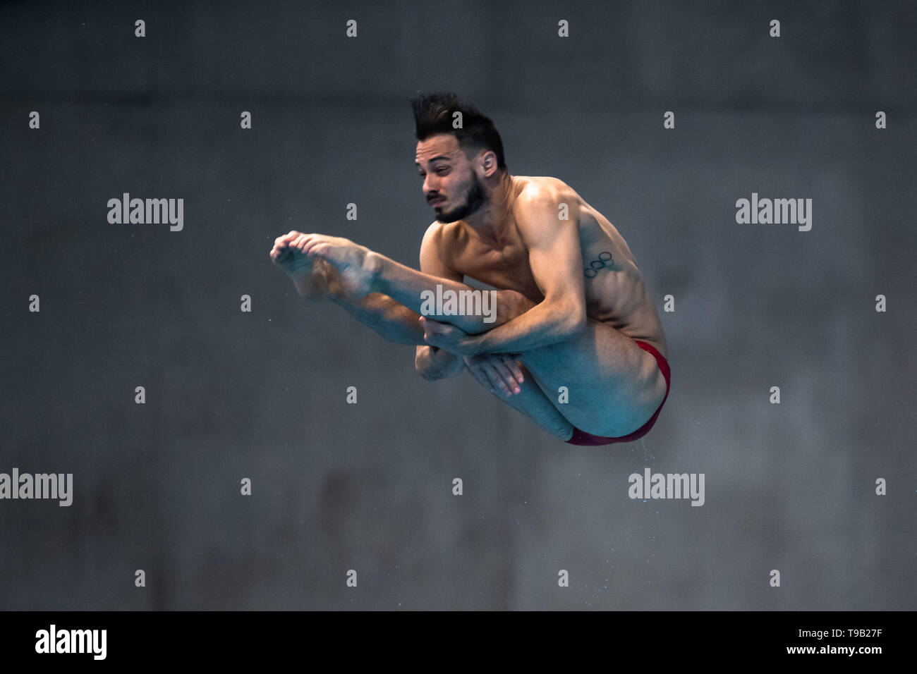 London, UK. 18th May, 2019. Francois Imbeau-Dulac of Canada competes in ...