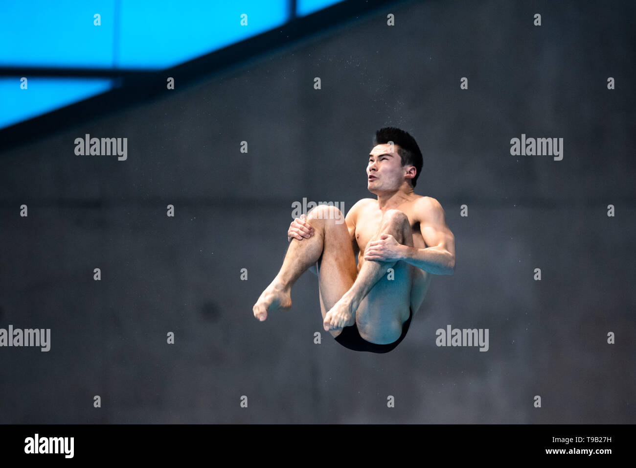 London, UK. 18th May, 2019. Daniel Goodfellow of Great Britain competes ...