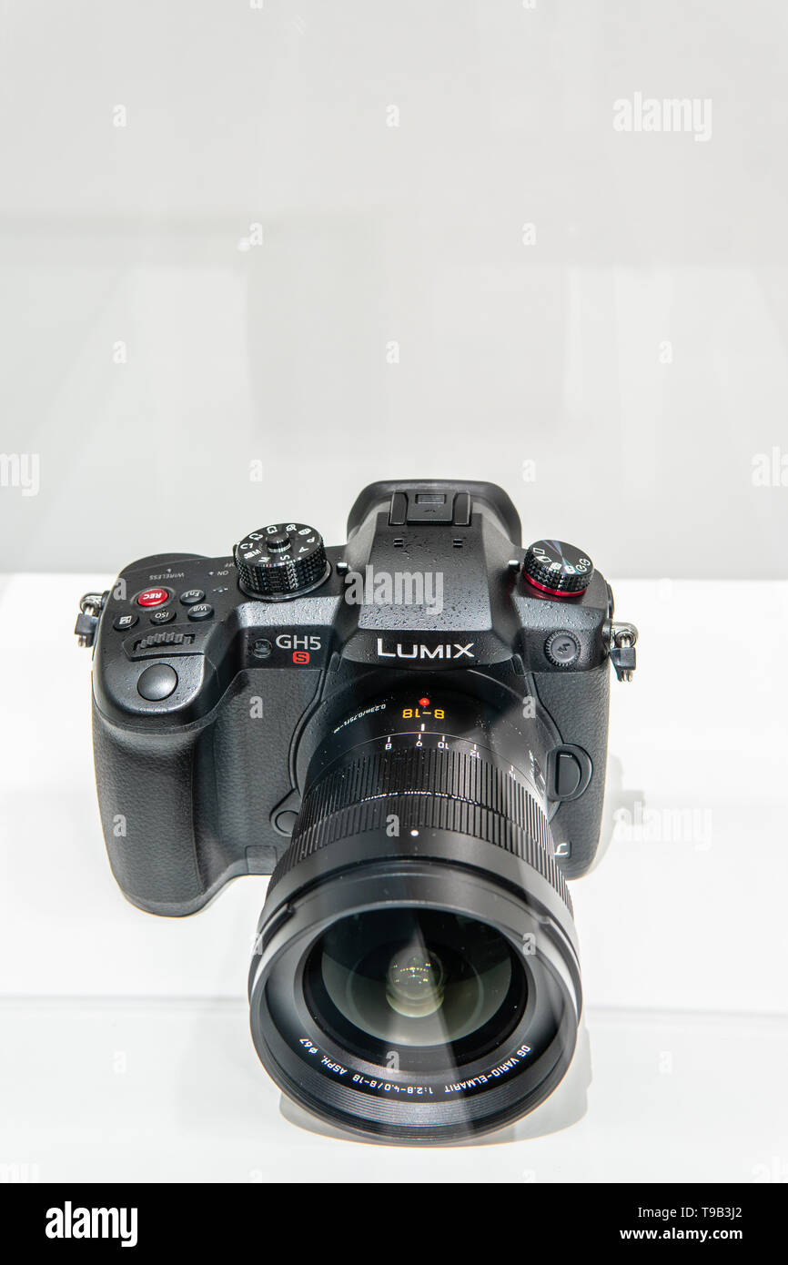 Panasonic Lumix 4K mirrorless camera on display at Panasonic exhibition ...