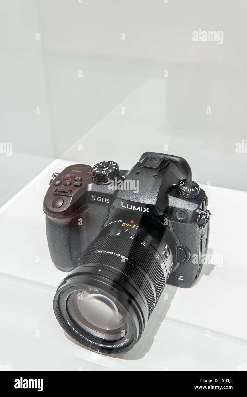 Panasonic Lumix 4K mirrorless camera on display at Panasonic exhibition ...