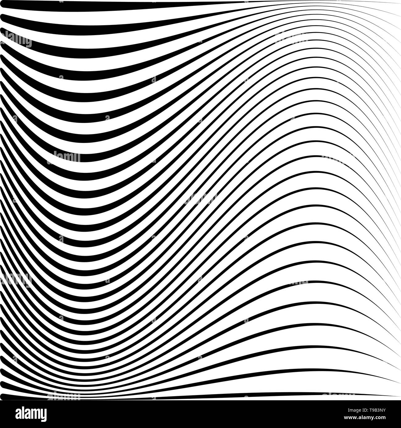 Abstract geometric black and white, grayscale graphical element Stock ...