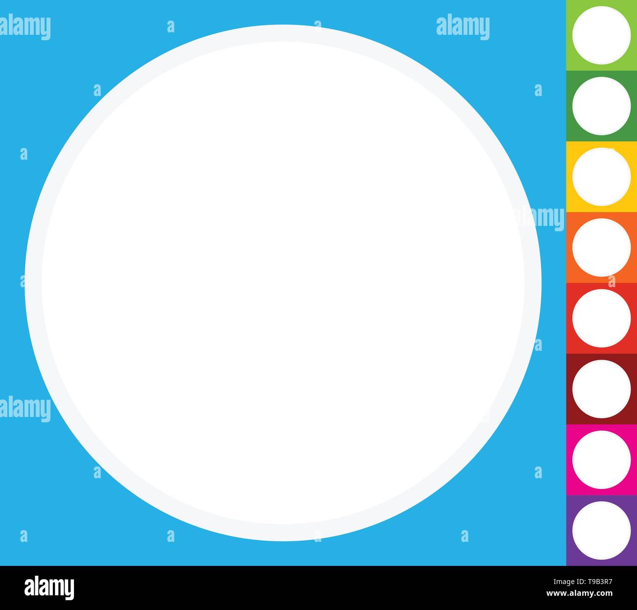 Empty circle design element. Circle layout design Stock Vector Image ...